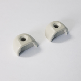 Confezione di 2 tappi terminali grigi per binario